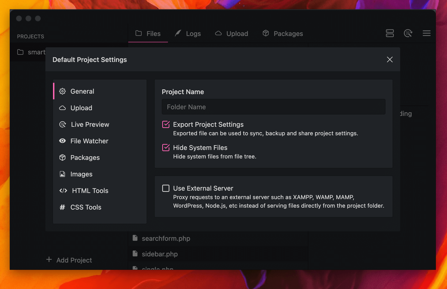Preprosの出力設定 - Sass - [SMART]