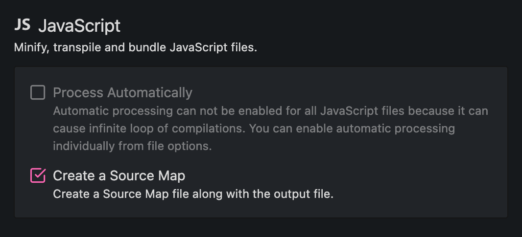 Preprosの出力設定 - Sass - [SMART]