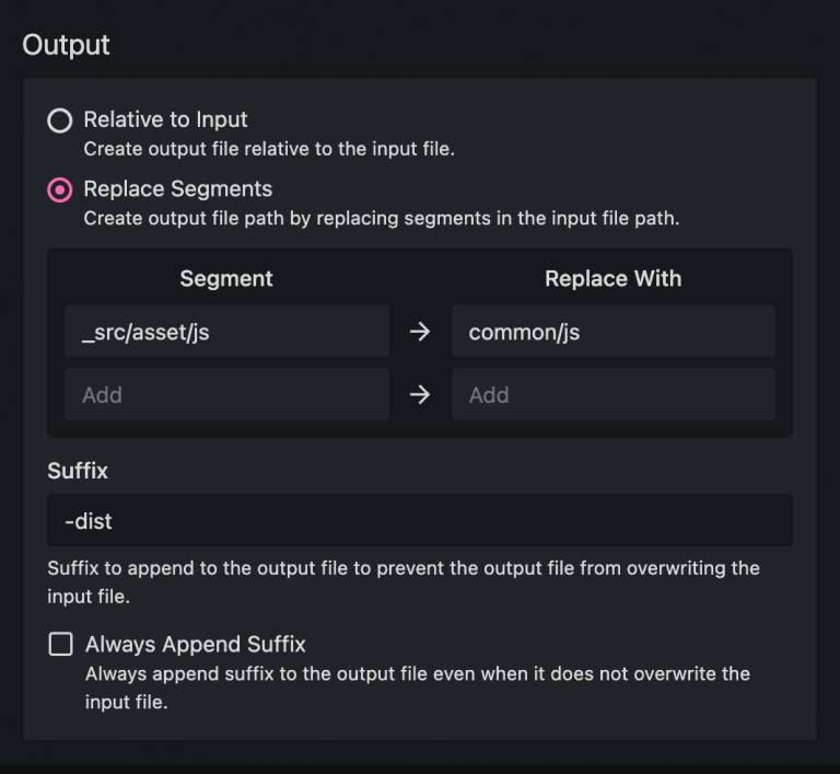 Preprosの出力設定 - Sass - [SMART]